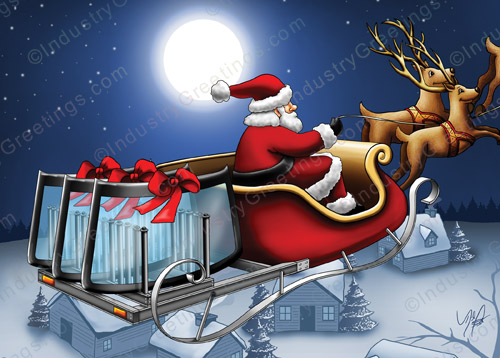 Auto Glass Christmas Cards | For Windshield Repair Shops | Industry ...