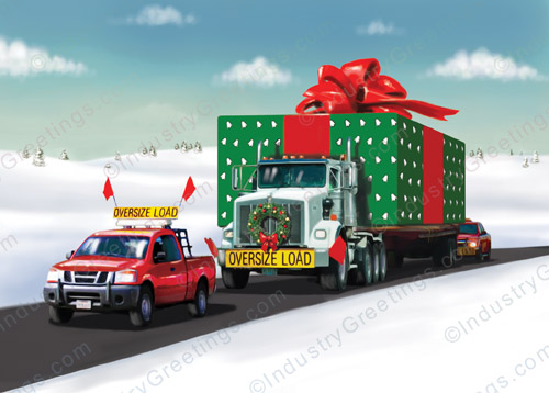 Machinery Mover Christmas Cards | For Riggers | Industry Greetings