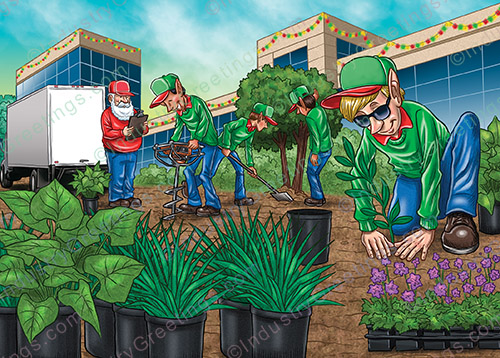 Green Industry Christmas Cards | For Landscapers & Tree Service ...