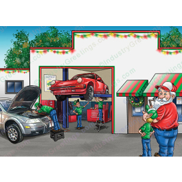 Automotive Service Christmas Card