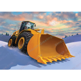 Wheel Loader Christmas Card