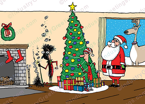 Professional Electrician Christmas Card
